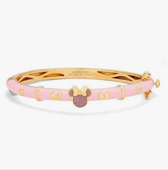 Disney | Accessories | Disney Minnie Mouse Girls Bangle In Brass With ...